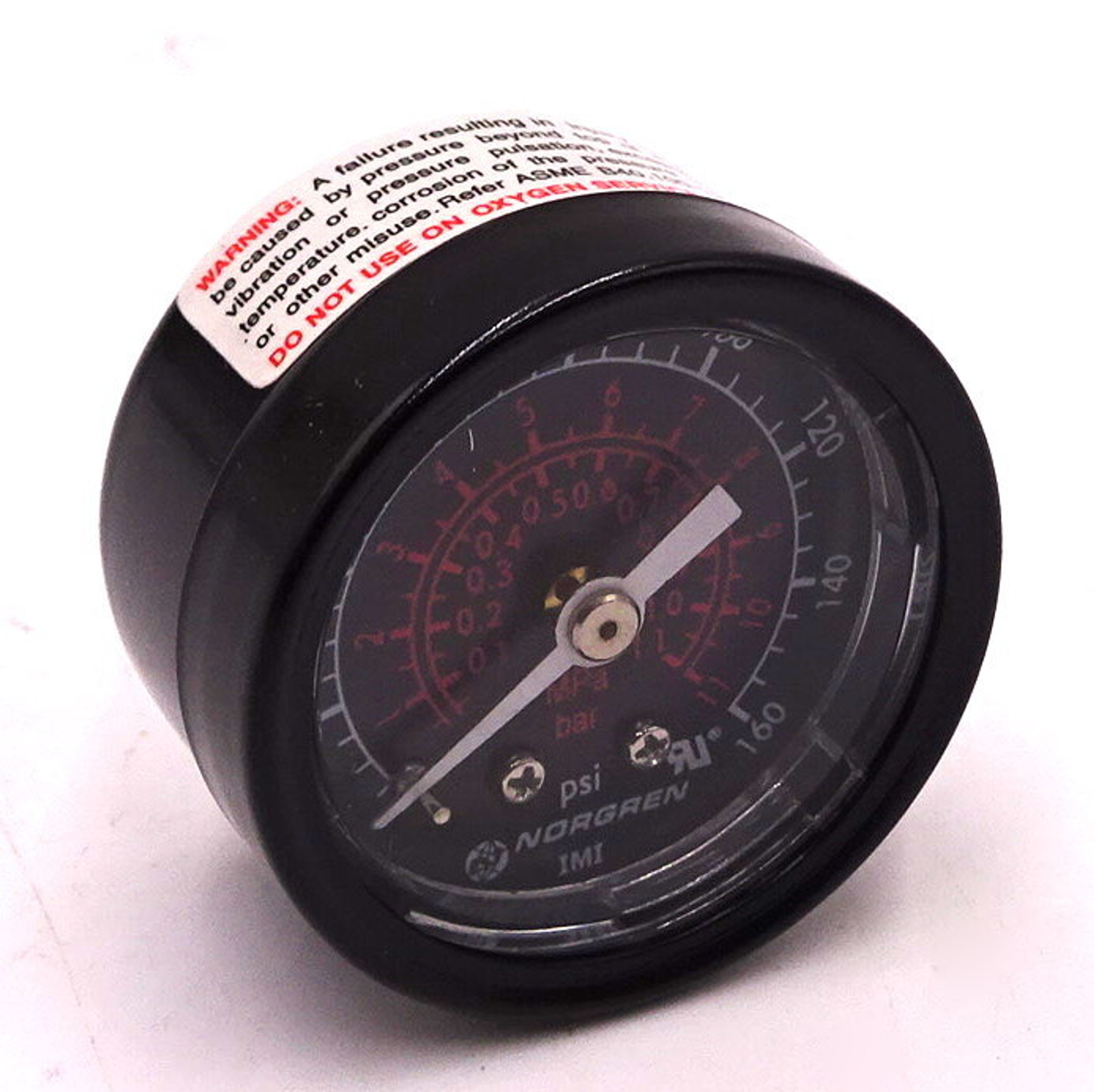Pressure Gauge 18-013-212 Norgren 0-160PSI - Axxa - Motor Control & Automation
